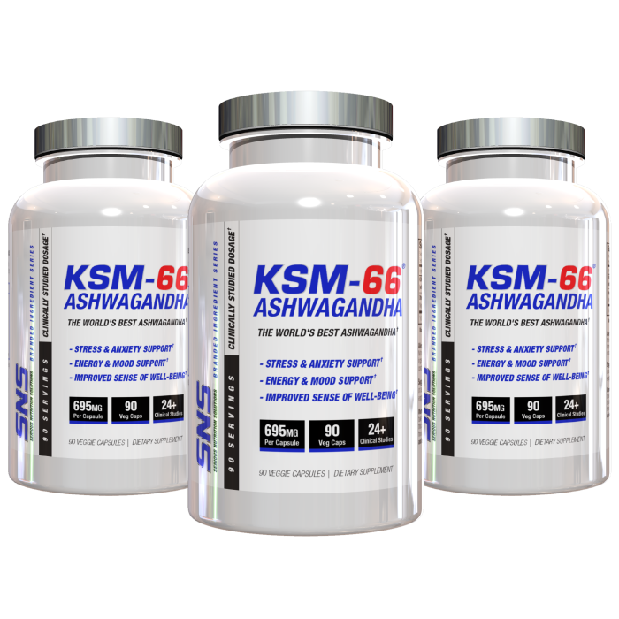 KSM-66 - 3 Pack | Serious Nutrition Solutions