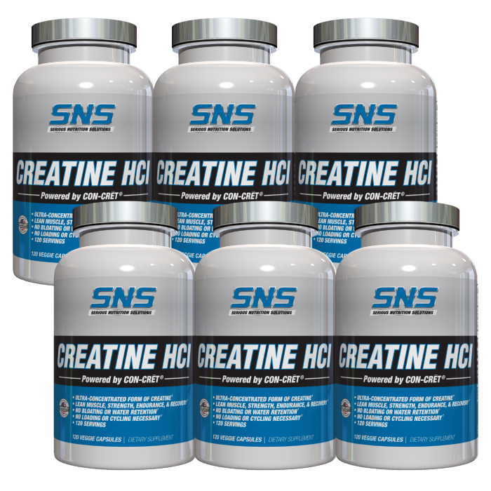 Creatine HCI Caps - 6 Bottles | Serious Nutrition Solutions