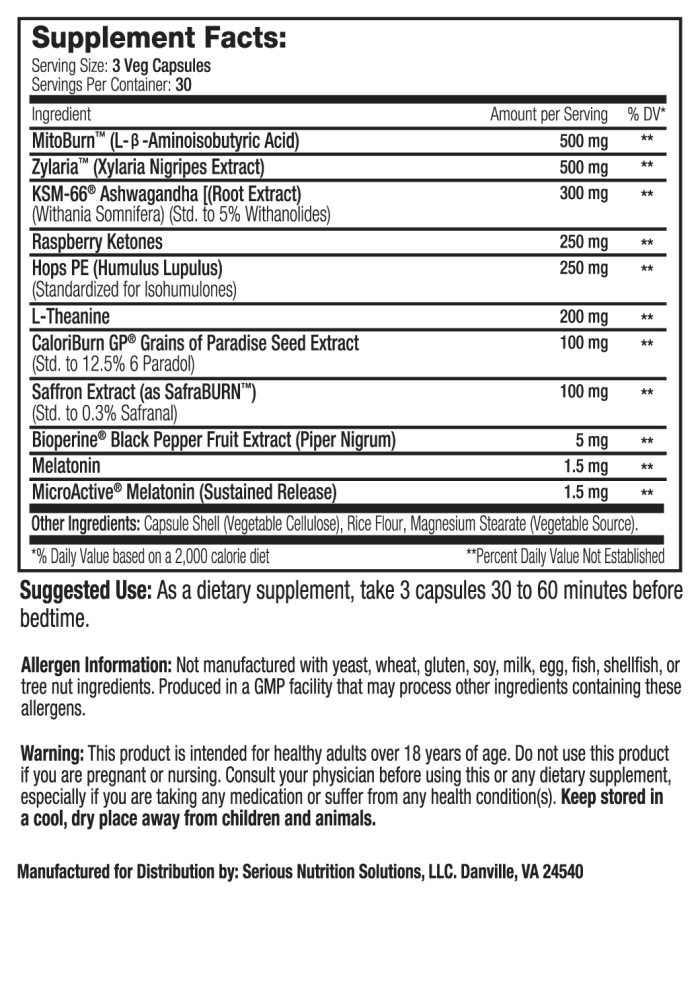 Lean Edge & Lean Edge Nite Burn | Serious Nutrition Solutions