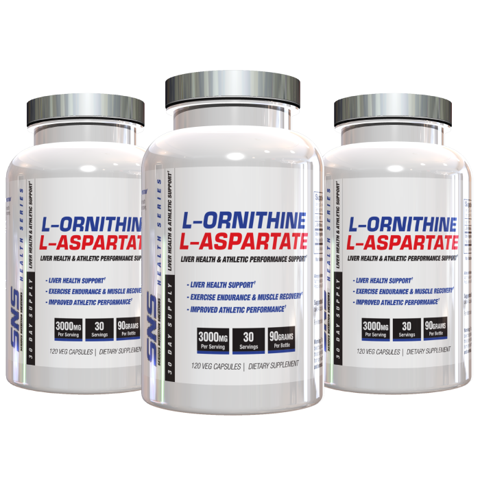 L-Ornithine L-Aspartate - 3 Bottles | Serious Nutrition Solutions